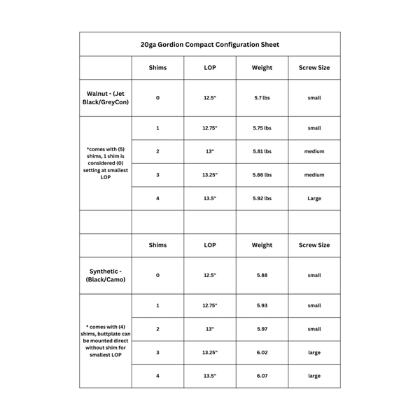 RETAY GORDION COMPACT ADJUSTABLE LOP STOCK – RETAY USA